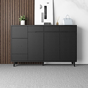 n/a Shoe Cabinets Spaace Saaving Entrance Vertical Shoe Cabinets Multilayer Home Furniture (Color : A, Size : 160cm)