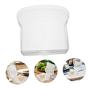 SHOWERORO Portable Sandwich Storage Box Reusable Container for Picnic and Lunch Sandwich Holder for Fresh Bread and Toast for Outdoor Camping and Food Storage
