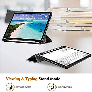 Hepix iPad Air 5th Generation Case iPad Air Case 4th Generation Notebook Composition iPad Air 4/5 Case with Pencil Holder 2022 2020 Black Book iPad Air 10.9 Case Cover Auto Sleep Wake