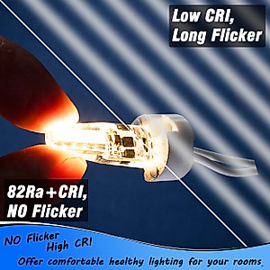 Heifymi G4 LED Bulb Warm White 2700K 3W Equivalent to 20W Halogen Bulb AC/DC 12-24V T3 JC Bi-Pin Base Replacement for Outdoor Landscape Bulbs Path Paver Deck Stair Step Lights,5 Pack