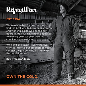 RefrigiWear ChillBreaker Insulated Coveralls, 0 F Comfort Rating, (Navy), (Large)