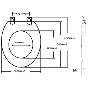 J&V Textiles Soft Round Toilet Seat With Easy Clean & Change Hinge, Padded (White)*