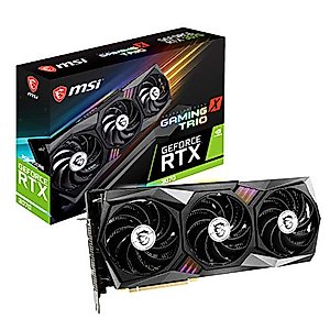 MSI Gaming GeForce RTX 3070 8GB GDRR6 256-Bit HDMI/DP Tri-Frozr 2 TORX Fan 4.0 Ampere Architecture RGB OC Graphics Card (RTX 3070 Gaming X Trio)