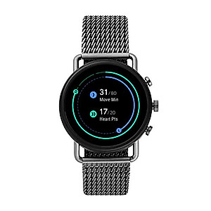 Skagen Connected Falster 3 Gen 5 Stainless Steel Mesh Touchscreen Smartwatch, Color: Gunmetal (Model: SKT5200)