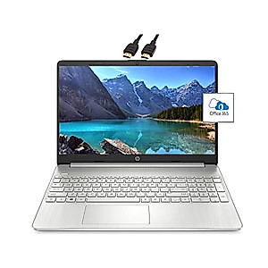 2022 HP Pavilion Premium Laptop , 15.6'' FHD Display, AMD Athlon N3050, 16GB RAM, 1TB SSD, Webcam, Thin & Portable, Office 365 1-Year, Long Battery Life, Windows 11, Natural Silver, ROKC HDMI Cable