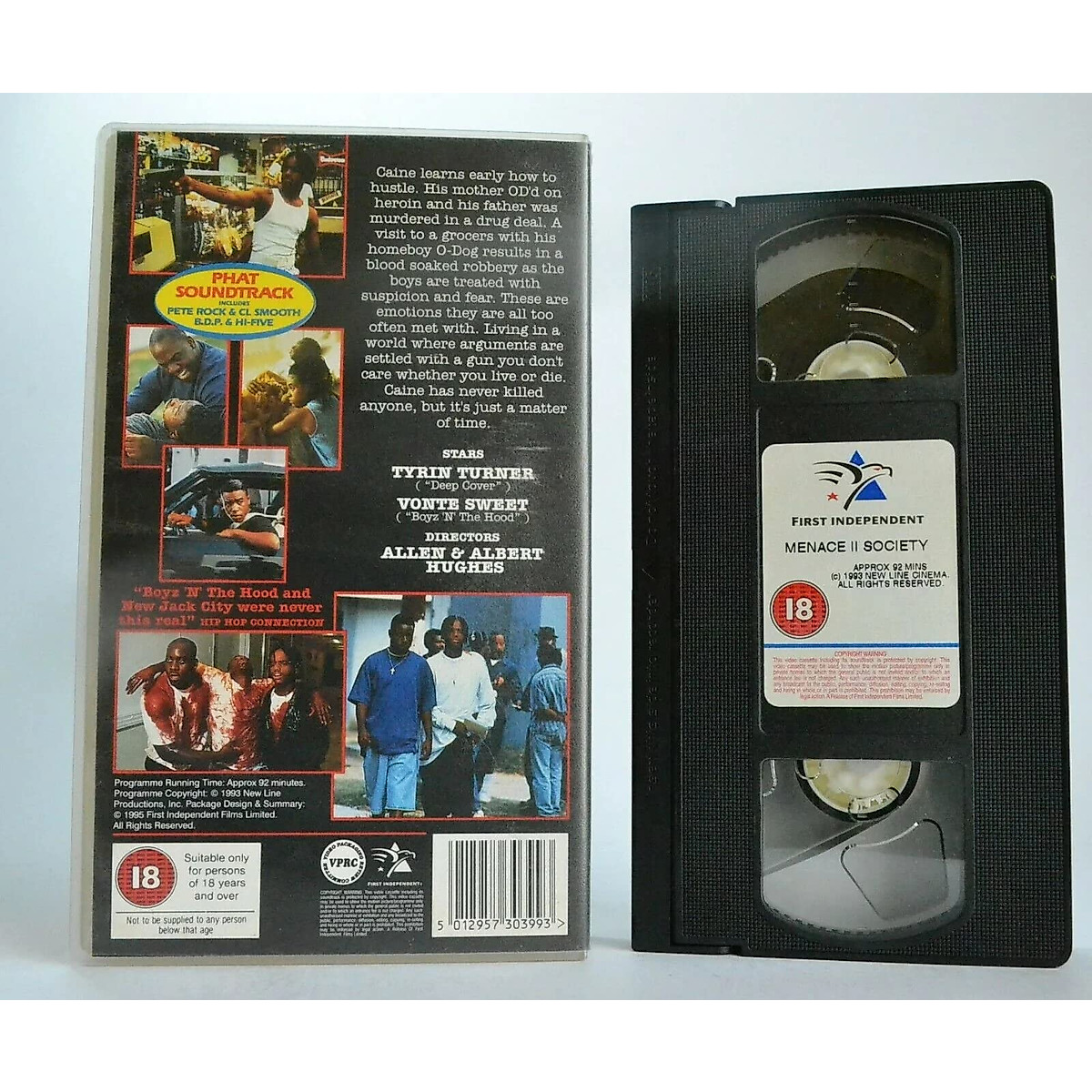 Menace 2 Society (1993): The Hughes Brothers Film - Crime Thriller - Pal VHS