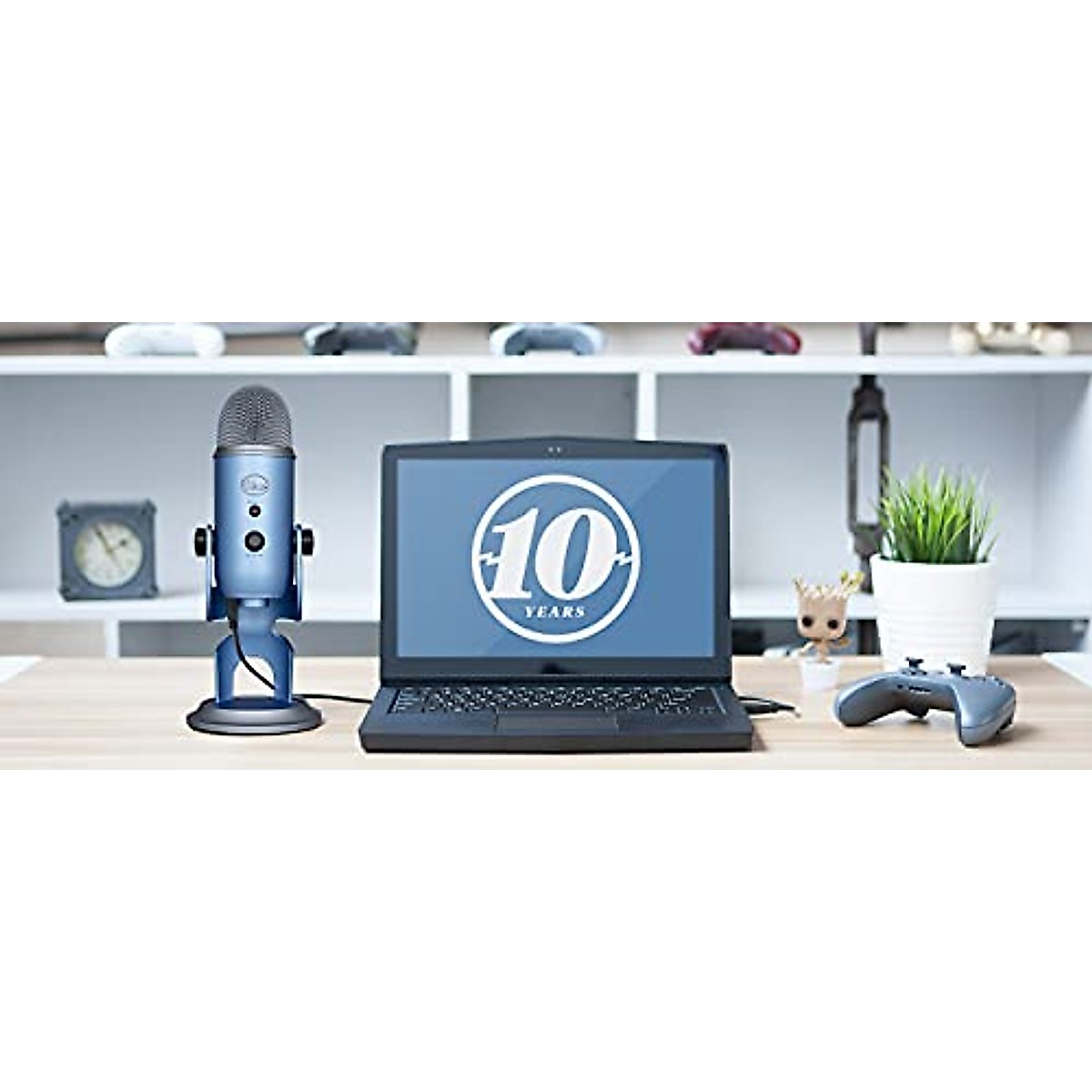 Blue Yeti USB Microphone for PC & Mac, Gaming, Podcast and Streaming Microphone, 10 Year Anniversary Edition with Custom Finish & Multiple Pickup Patterns