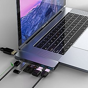 USB C Hub Thunderbolt 3 Dock with HDMI-Compatible Rj45 1000M Adapter TF SD Reader PD 3.0 for MacBook Pro/Air M1 Type-c