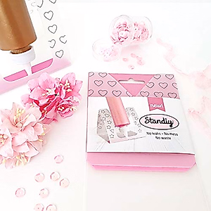 STANDIY Liquid Glue Stand - Craft Glue Bottle Holder, Fine Tip, Precision Tip, and Needle Tip Glue Bottle Stand, Scrapbooking Tools, Your Glue is Always Ready for Your Craft Projects, (Hearts)