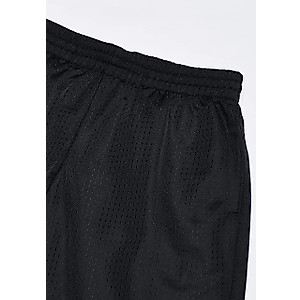 NIKE Boys Air Jordan Mesh Athletic Shorts (Medium, Black)