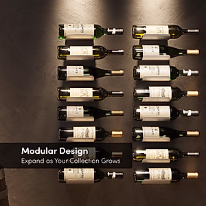 xympo Wall Mounted Wine Rack (Set of 6)