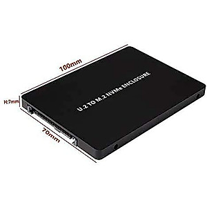 M.2 to U.2 Adapter for M.2 PCIe NVMe SSDs PCIe M.2 Drive to U.2 (SFF-8639) Host Adapter M2 SSD Converter (U2M2E125) (2pcs)