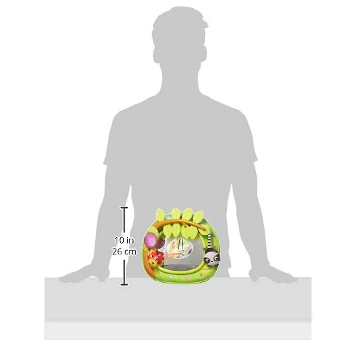 Munchkin Brica Baby Car Mirror, Swing! Baby in-Sight Auto Mirror for Rear Facing Carseats, Black