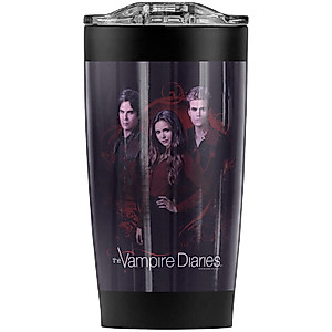 Logovision Vampire Diaries Company of Three Stainless Steel Tumbler 20 oz Coffee Travel Mug/Cup, Vacuum Insulated & Double Wall with Leakproof Sliding Lid | Great for Hot Drinks and Cold Beverages