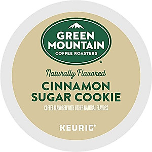 Green Mountain Coffee Roasters Cinnamon Sugar Cookie, Single-Serve Keurig K-Cup Pods, Flavored Light Roast Coffee, 24 Count (Pack of 4)