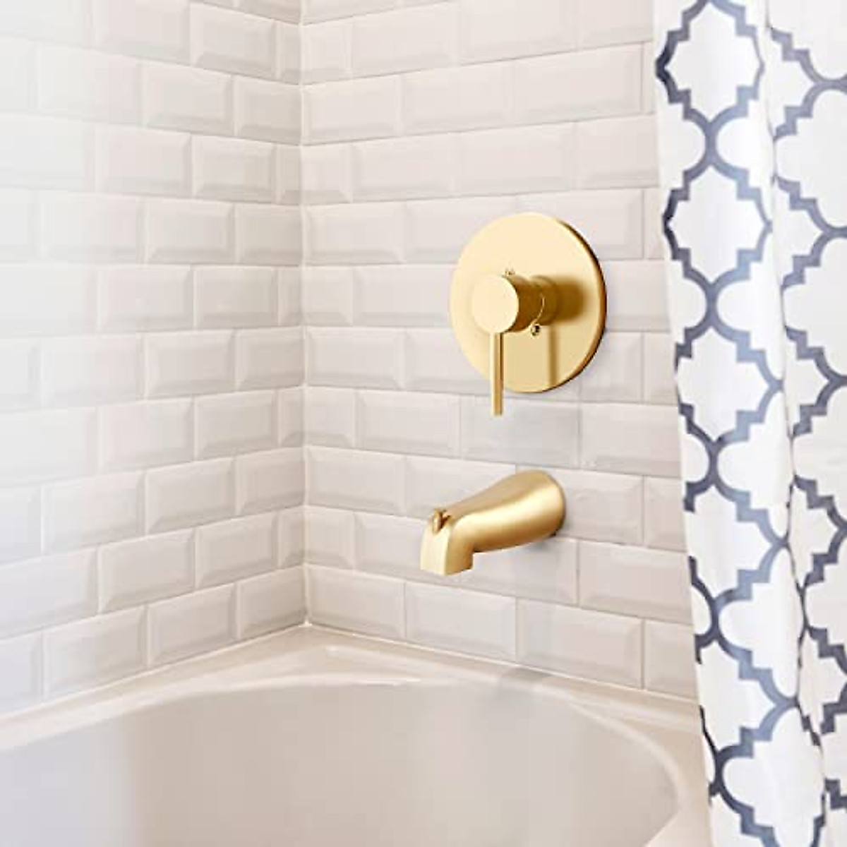 Design House 583898 Pull-Up Tub Diverter Spout, Satin Gold