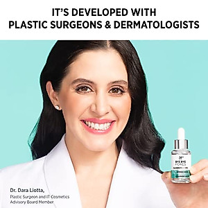 IT Cosmetics Bye Bye Pores 10% Glycolic Acid Serum - Visibly Minimizes Pores In 1 Week & Exfoliates to Help Refine Skin’s Texture - With Hyaluronic Acid - Vegan Formula - 1 fl oz