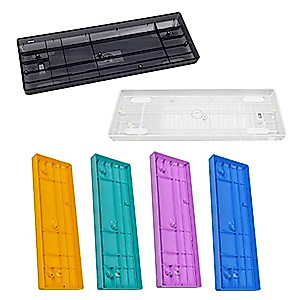 Kingjinglo Mini Keyboard GH60 Color Plastic Case for 60% Mechanical Gaming Keyboard Faceu 60 Plastic Shell Compatible Poker2 Pok3r Faceu 60 Plastic Shell