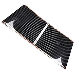 Floor Heating System Kit, Ultra Thin Reduce Energy Consumption Electric Heating Mat Even Heat Extendable Quiet Faster Cycle 220‑240V for Ceramic Tile (Type A 75x100cm)