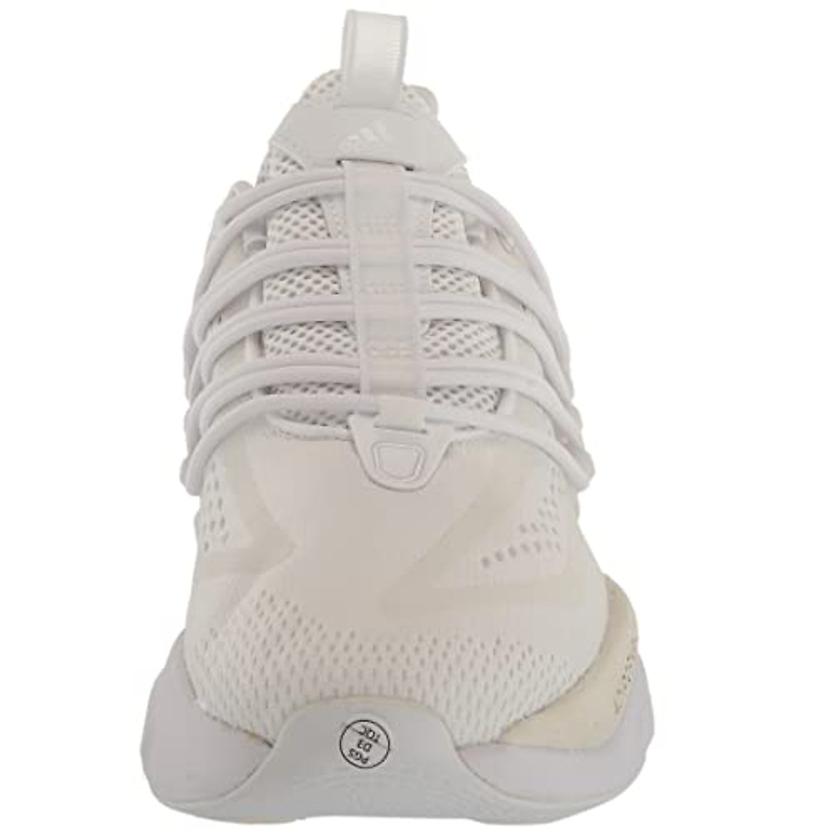 adidas Men's AlphaBoost V1 Running Shoe, White/White/Chalk White, 10.5