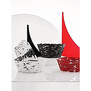 Alessi Barket Round Basket, Ø 21, black