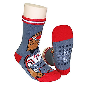 Super Hero Adventures Avengers Boys 6 pack Socks with Grippers (5-7 yrs, Multi)