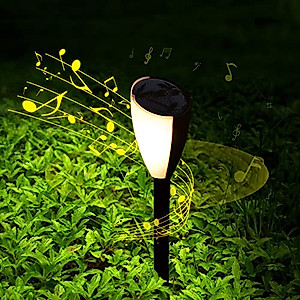 Waterproof Solar Light LED Festival Lawn Lamp Comes with Christmas Music Daily Life Solar Lights Outdoor Garden Home Decorations Outdoor Festive Decor Warm Lights Garden Lights at Night Lawn Lights