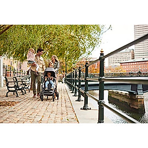 UPPAbaby Vista V2 Stroller - Greyson (Charcoal Melange/Carbon/Saddle Leather) + Travel Bag for Vista, V2, Cruz, V2