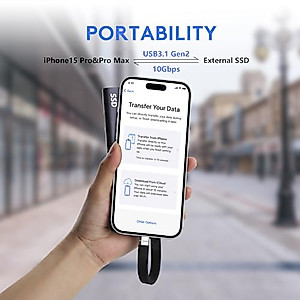 KETSOOBI Short USB 4 Cable, [5inch] Thunderbolt 4 with 40Gbps Data Transfer 100W PD Fast Charging 8K@60Hz, Compatible for iPhone 16 Pro Max, External SSD, Docking, eGPU Laptop