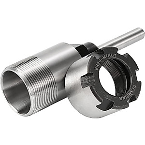 1/4 Inch Shank Router Bit Collet Extension Chuck Converter Adapter, Convert 1/2-Inch & 1/4-Inch Shank Bits with ER20 Spring Collet, Router Collet, ER20 M Type Collet Chuck Wrench Spanner -(Pack of 5)