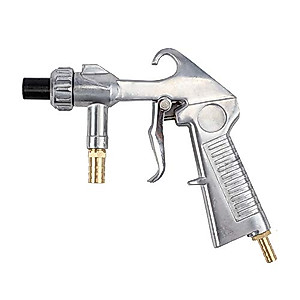 Tanice Sand Blasting Gun Sandblaster with 4pcs Ceramic Nozzles Extra Iron Nozzle Tip Set