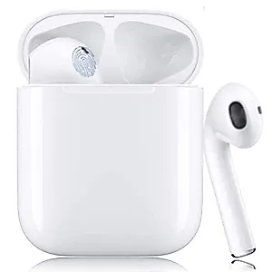 Wireless Earbuds,Bluetooth Headphones IPX7 Waterproof Wireless Bluetooth with Microphone Charging Case 30H Playtime,Pop-ups Auto Pairing Hi-Fi Stereo Sound Headset for Airpods/iPhone/Samsung/iOS