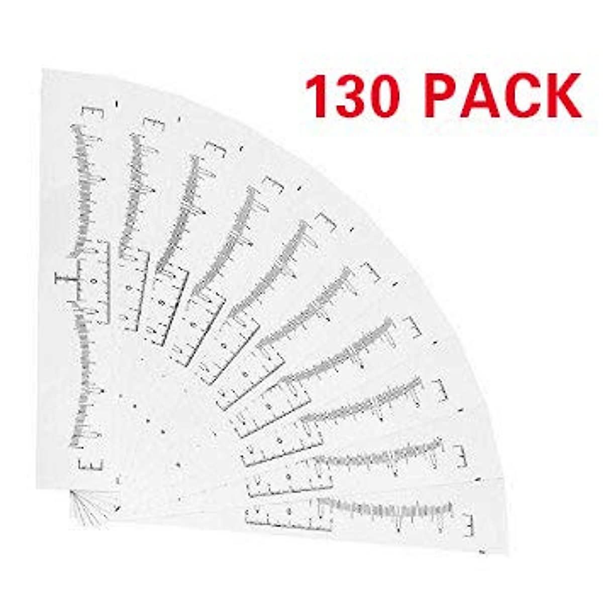 Eyebrow Ruler,130Pcs Disposable Eyebrow Ruler Sticker, Adhesive Eyebrow Microblading Ruler Guide for Makeup Tool