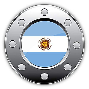 DG Graphics Argentina Flag Art Decor 5'' x 5'' Magnet Vinyl Magnetic Sheet for Lockers, Cars, Signs, Refrigerator