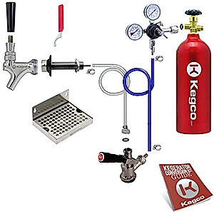 Kegco 3PDCK-5T Kegerator Kit, 1-Tap, Chrome