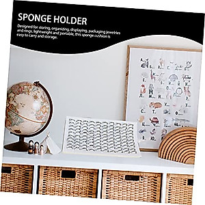 NOLITOY 16 Pcs Box Jewelry Box Pad Jewelry Stand Jewelry Insert Pad Jewelry Insert Mat Jewelry Display for Selling Jewelry Holder Jewelry Showcase Pads White Ring Sponge Jewelry Rack