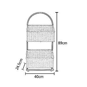 Magazine & Newspaper Baskets Magazine Rack Study Rack Multi-Layer Office Newspaper Storage Rack Living Room Debris Storage Rack Handmade Wrought Iron Floor Storage Rack