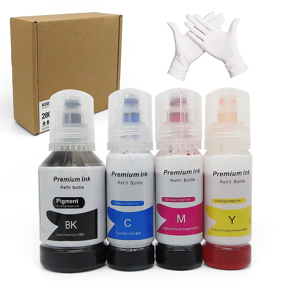 BJ-INK Compatible 502 T502 522 T522 Refill Ink Bottles Replacement for Ecotank ET-2750 ET-3750 ET-4750 ET-2760 ET-3760 ET-4760 ET-2700 ET-3700 ET-3710 ET-15000 ST-2000 ST-3000 ST-4000-4 Pack