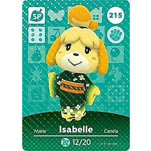 Isabelle - Nintendo Animal Crossing Happy Home Designer Amiibo Card - 215