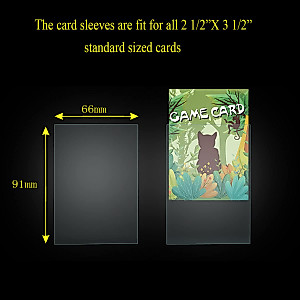 DECKEEP 500 Count Premium Thick Card Sleeves, 66 x 91 mm Clear Standard Card Protectors for Collectibles Trading Cards and Sports Cards