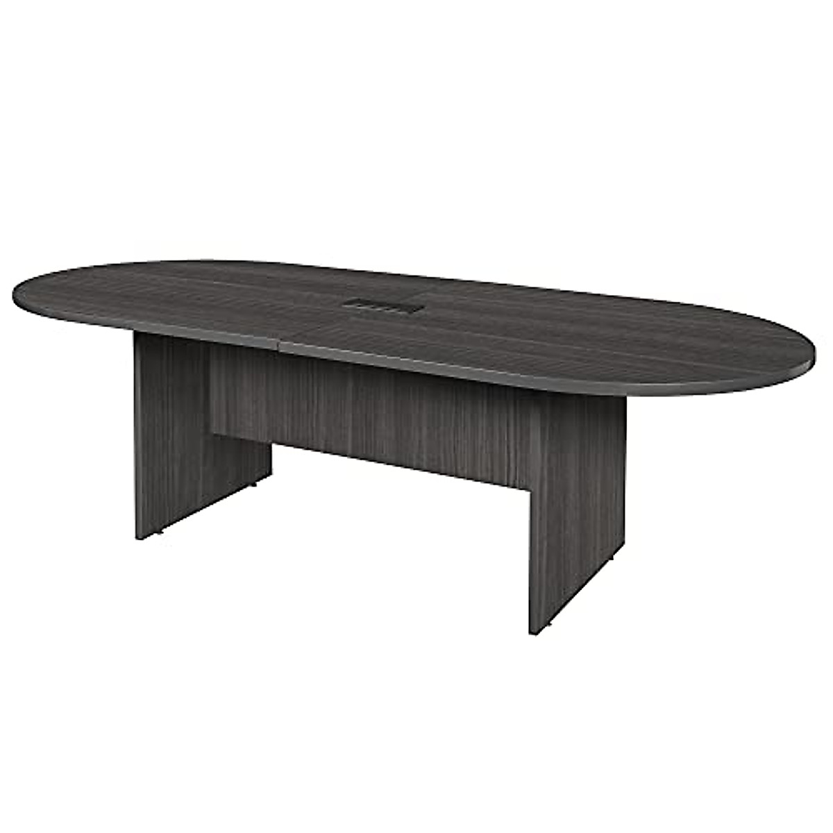 Regency Legacy Racetrack Conference Table with Tabletop Power & Data Port, 95", Ash Grey