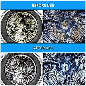 HONANK 15 Pcs Solid Washing Machine Cleaner, Triple Decontamination Effervescent Cleaning Tablets Detergent Cleaner Washer Cleaner,Deep Cleaning Remover for Bath Kitchen Room