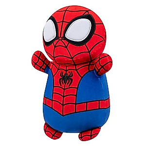 Squishmallows Original Marvel Spidey and His Amazing Friends 10-Inch Spidey HugMees - Medium-Sized Ultrasoft Official Jazwares Plush