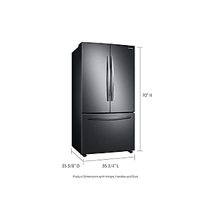 SAMSUNG RF28T5001SG 28 cu. ft. Large Capacity 3-Door French Door Refrigerator in Black Stainless Steel