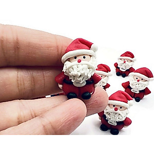 Lot of 10 Miniature Santa Animals Dollhouse Santa Figure Fairy Garden Décor Furniture DIY Supply KMA011