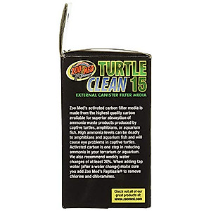 (3 Pack) Zoo Med Turtle Clean 15 Activated Carbon Inserts