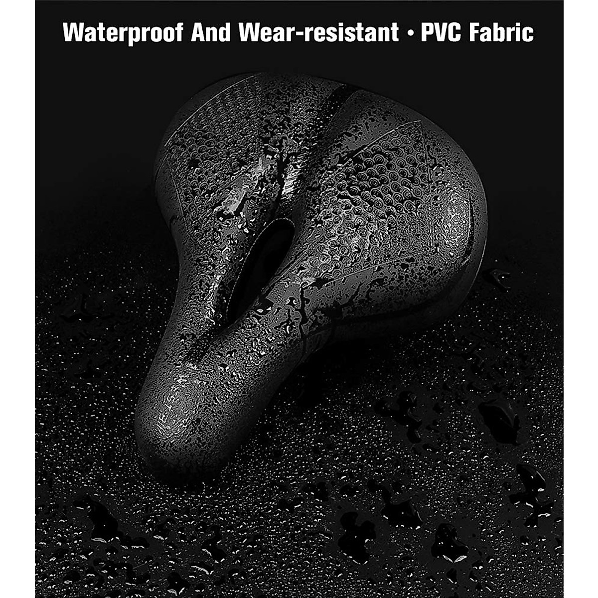 Feluz Bike Saddle, Comfortable Bicycle Seat Saddle for Mountain Road BMX Bikes, Cycling Accessories