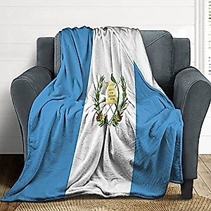 Ditooms Guatemala Flag Blanket, Country Flag Throws, Plush Super Soft Warm Flannel Blanket for Couch Bed Sofa Cover Chair - Great Gift for Friend Men Women 30"x40"