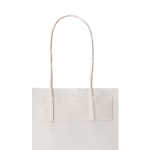 SAM WRAP Wine Bags, White Paper Bags, for Wine Spirits 5.75" x 3.25" x 13" Gift Bags, White Kraft Bags (50)