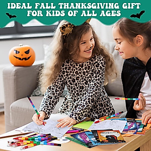 Funrous 24 Set Halloween Coloring Books Party Favors with Crayons Mini Halloween Coloring Book Bulk Activity Book Pages for Trick or Treat Goodie Bags Stuffers Birthday Party Gifts Prizes Supplies